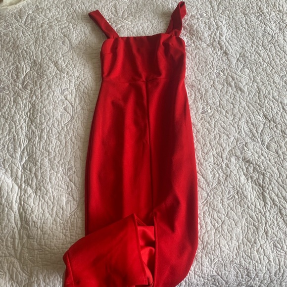 naked wardrobe | Dresses | Naked Wardrobe Midi Slit Dress | Poshmark